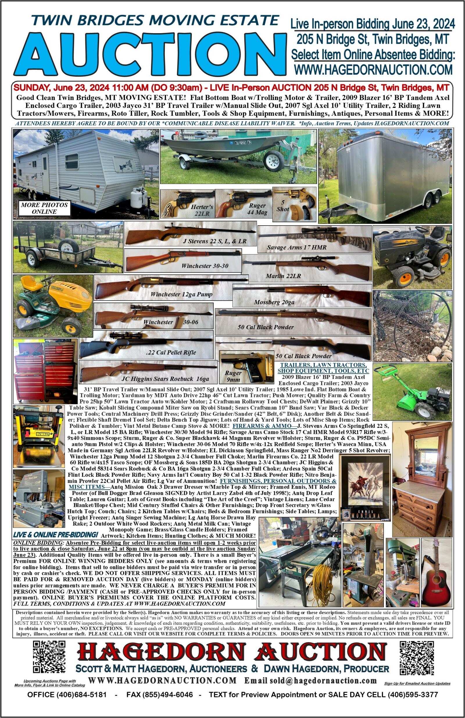 UPCOMING MONTANA AUCTIONS – scroll down for auction flyers & online ...