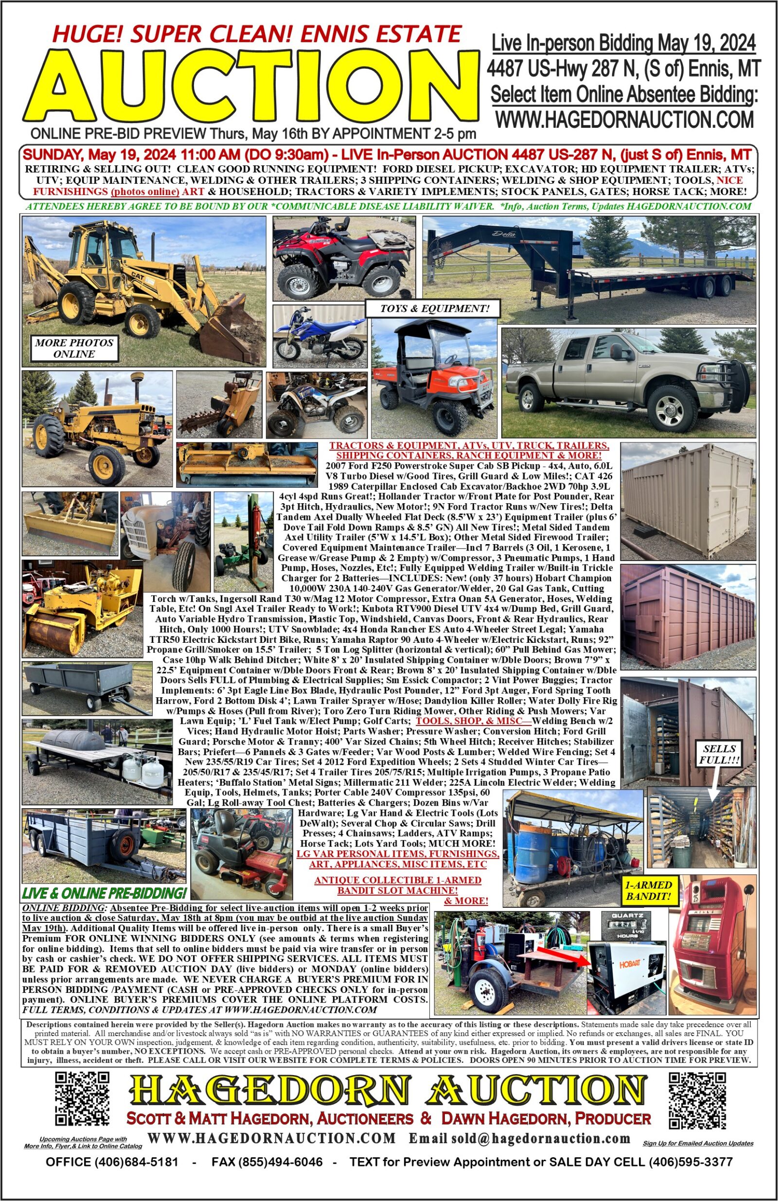 UPCOMING MONTANA AUCTIONS – scroll down for auction flyers & online ...
